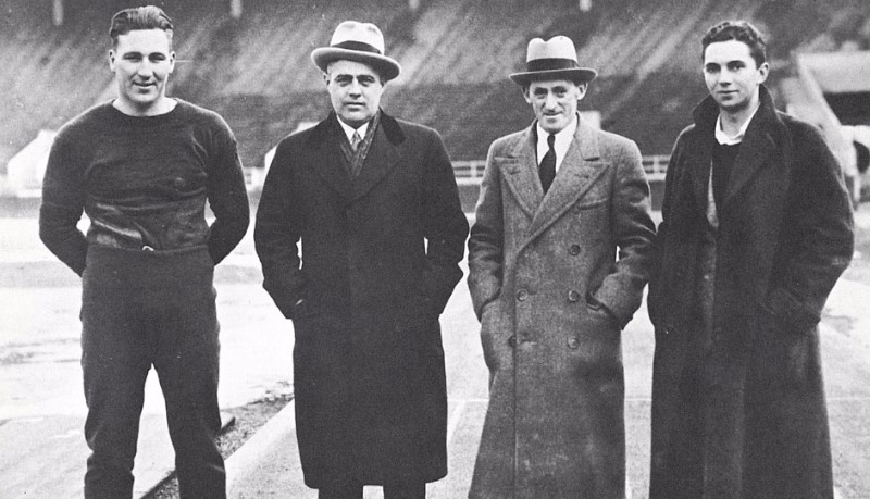 Jimmy with three Olympians – Barney Berlinger, Ted Meredith, and Bill ...