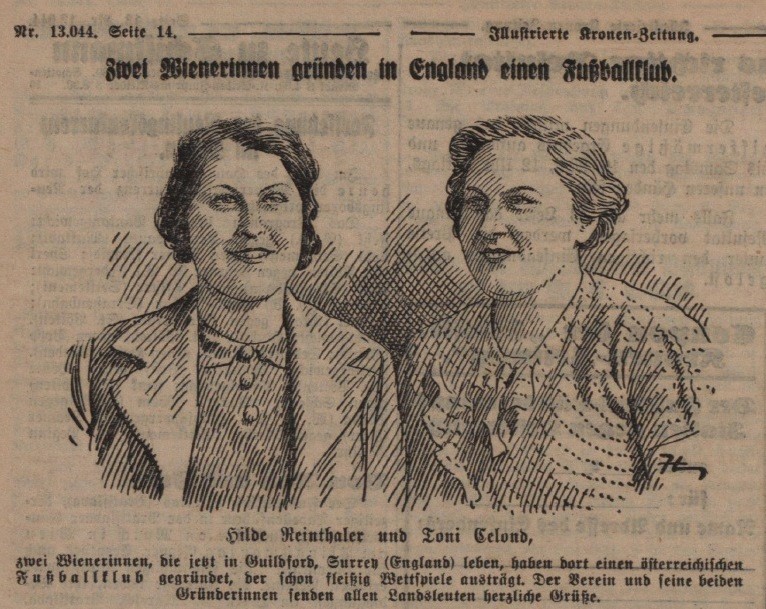 Edith Klinger – Austria’s First Female Referee. Viennese women football ...